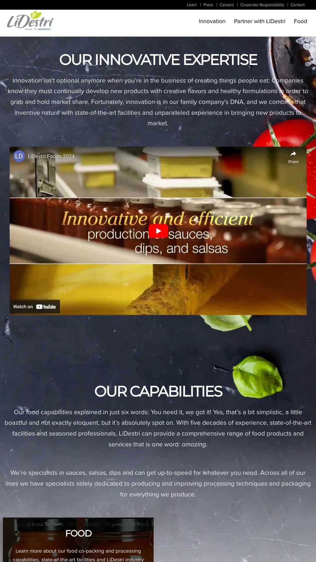 LiDestri Foods, Inc. | Contract Manufacturer | NY | comanufacturers.com